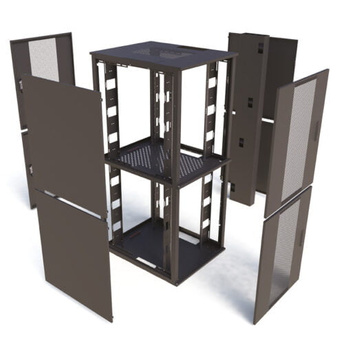 Colocation Server Rack | 2-Door Colocation Rack - EDP Europe