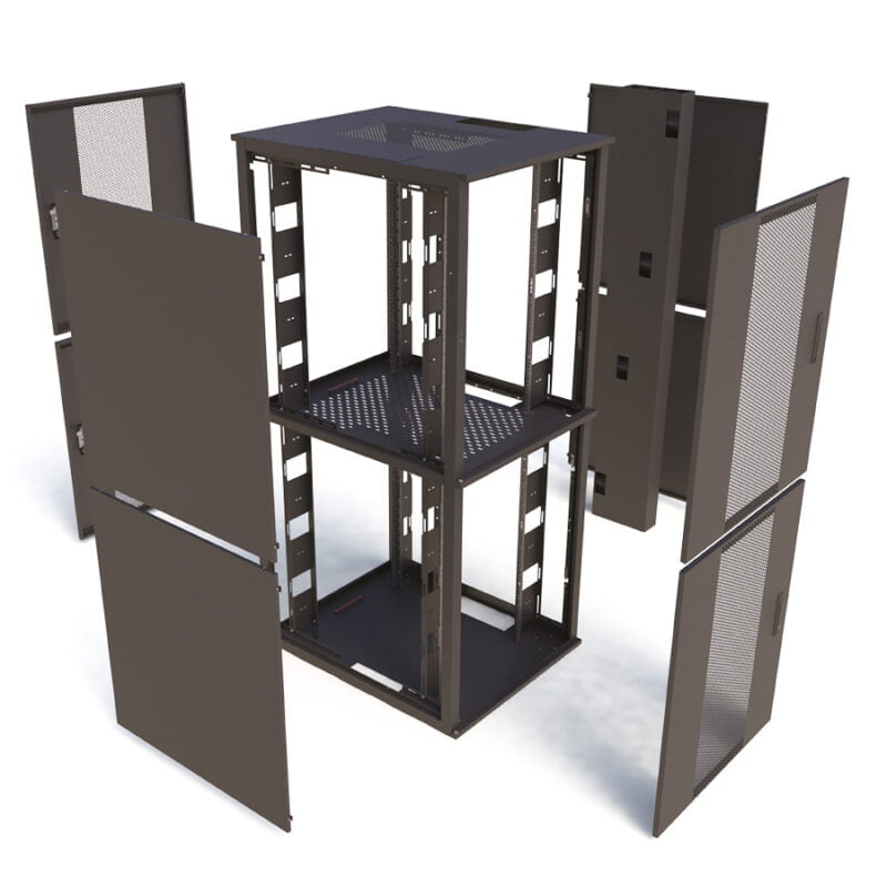 Colocation Server Rack | 2-Door Colocation Rack - EDP Europe
