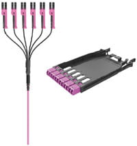 HUBER+SUHNER LC Duplex - LC Duplex Fibre Harness OS2 OM4 - EDP Europe